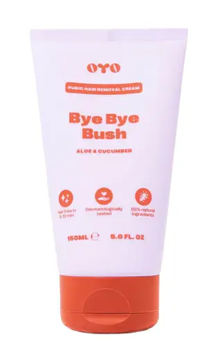 Oyo Skincare Bye Bye Bush Pubic Hair Removal Cream (Ingredients